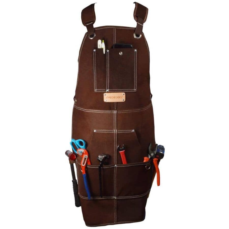 MECHTOOLS Full Length Heavy Duty Leather Welding Apron | Home Hardware