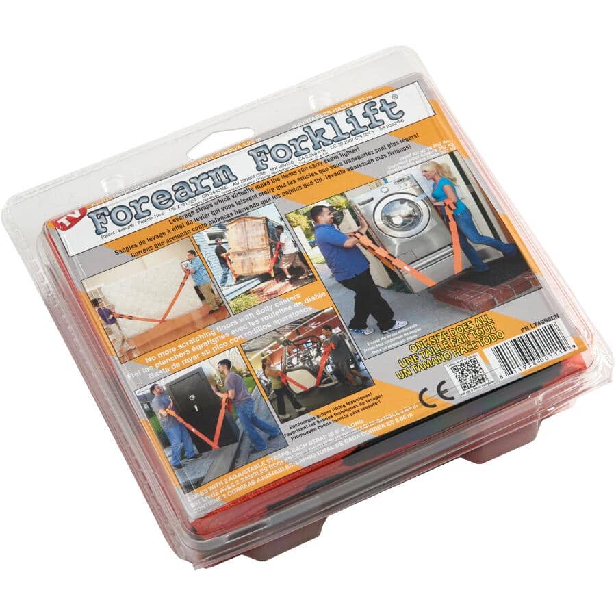 FOREARM FORKLIFT Pair of 9'4" Adjustable Forearm Lifting Straps | Home ...
