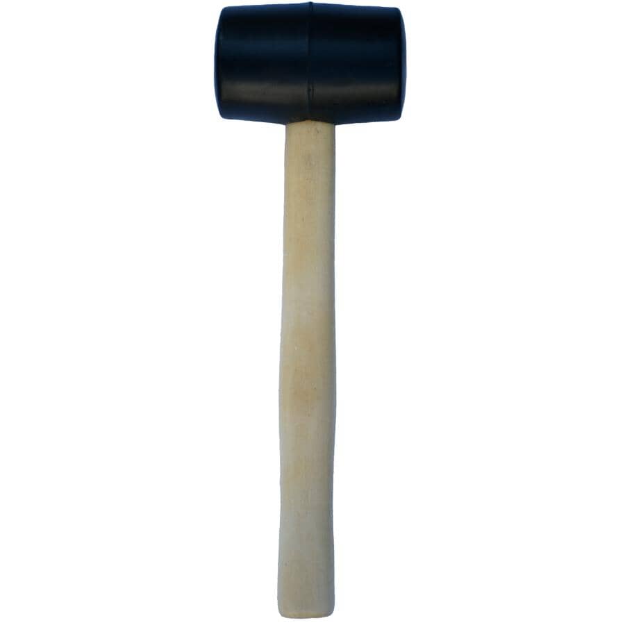 BENCHMARK 16 oz Black Rubber Mallet | Home Hardware