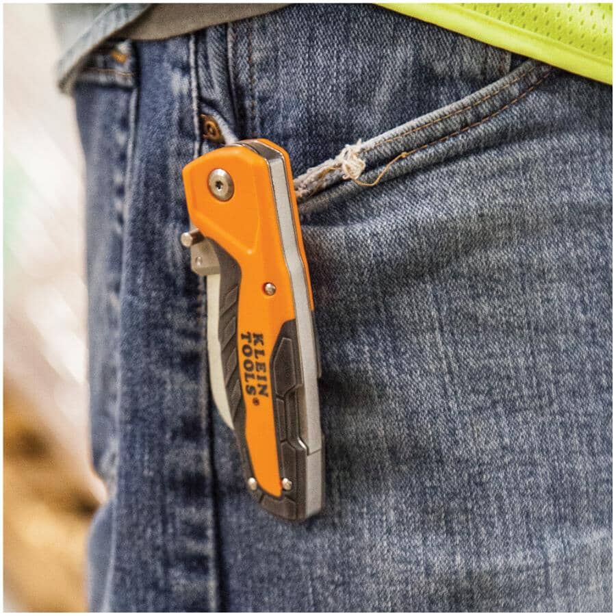 KLEIN TOOLS Cable Skinning Utility Knife with Replaceable Blade | Home ...