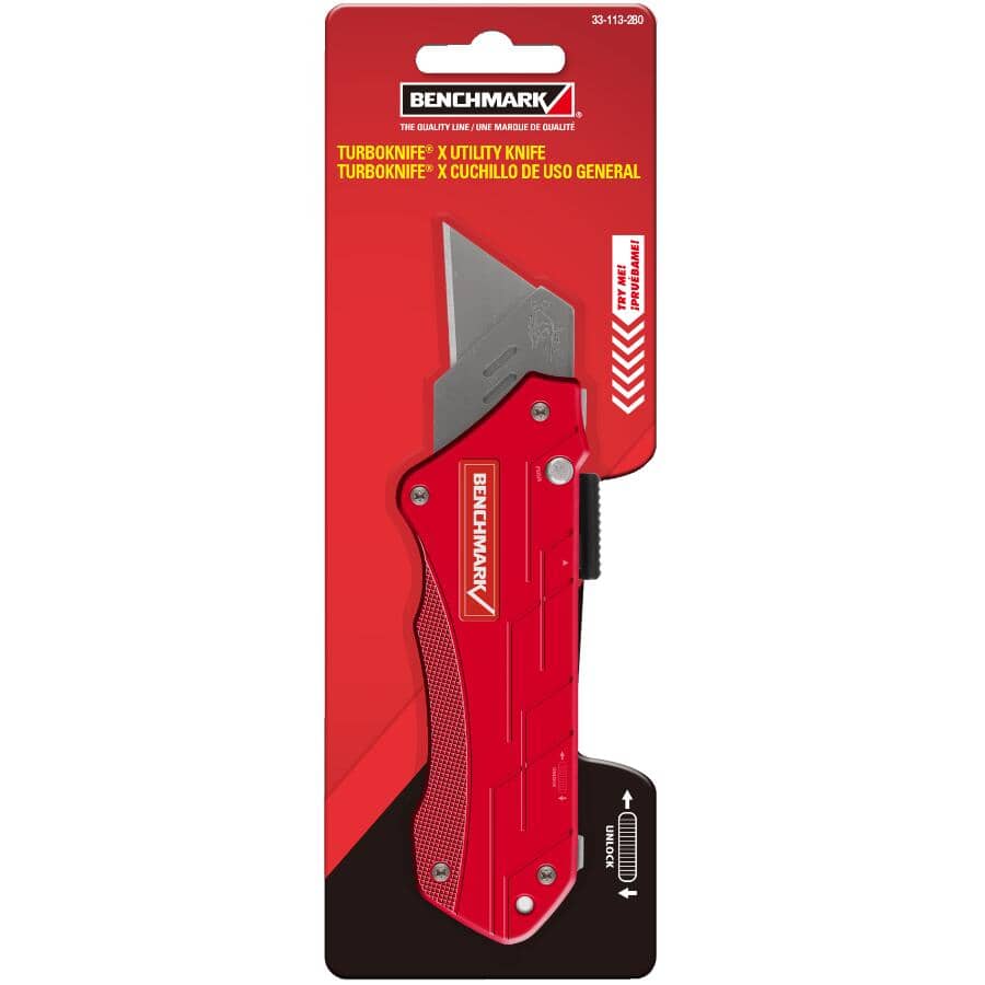 BENCHMARK Turboslide Retractable Utility Knife | Home Hardware