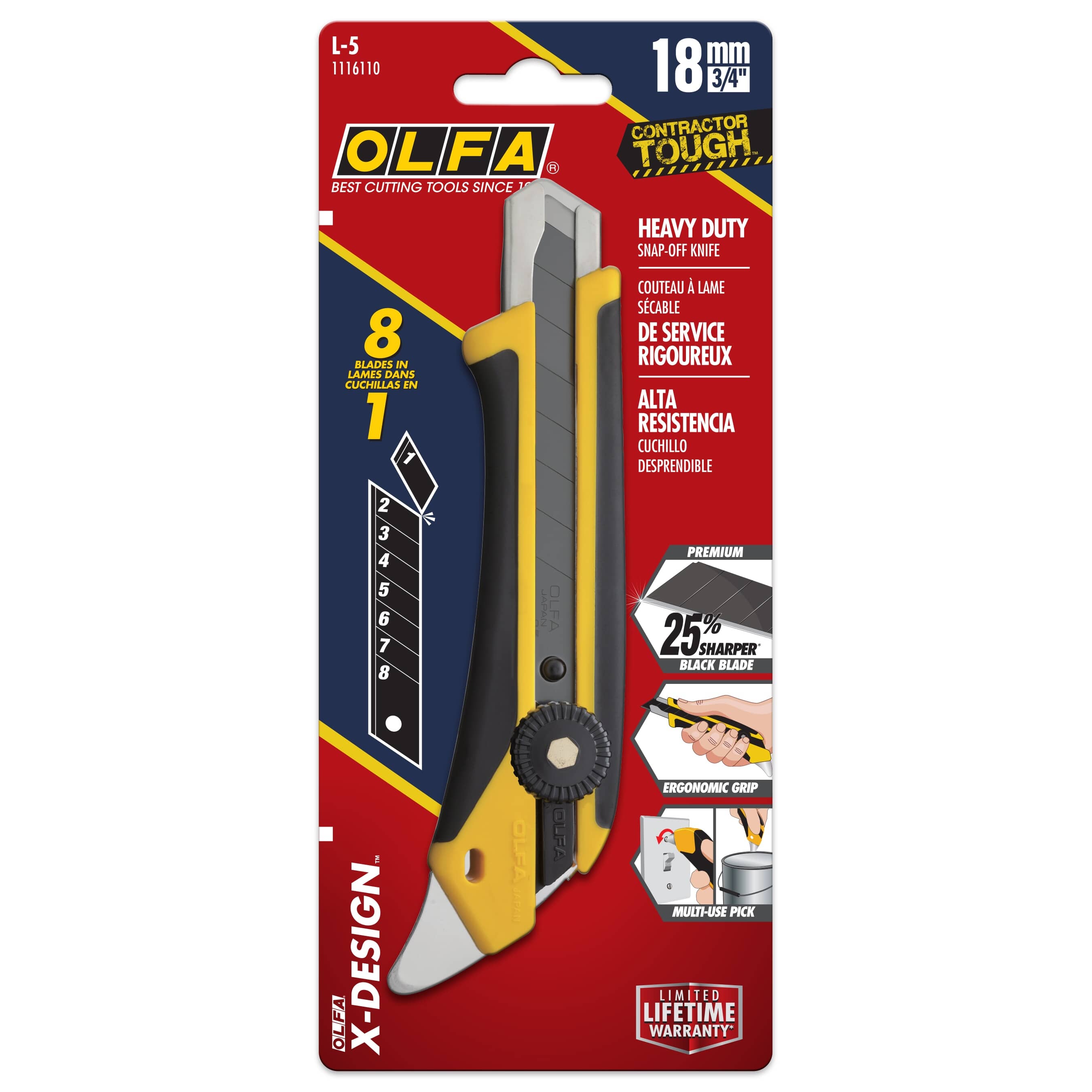 OLFA Snap Off Heavy Duty Fiberglass Utility Knife | Home Hardware