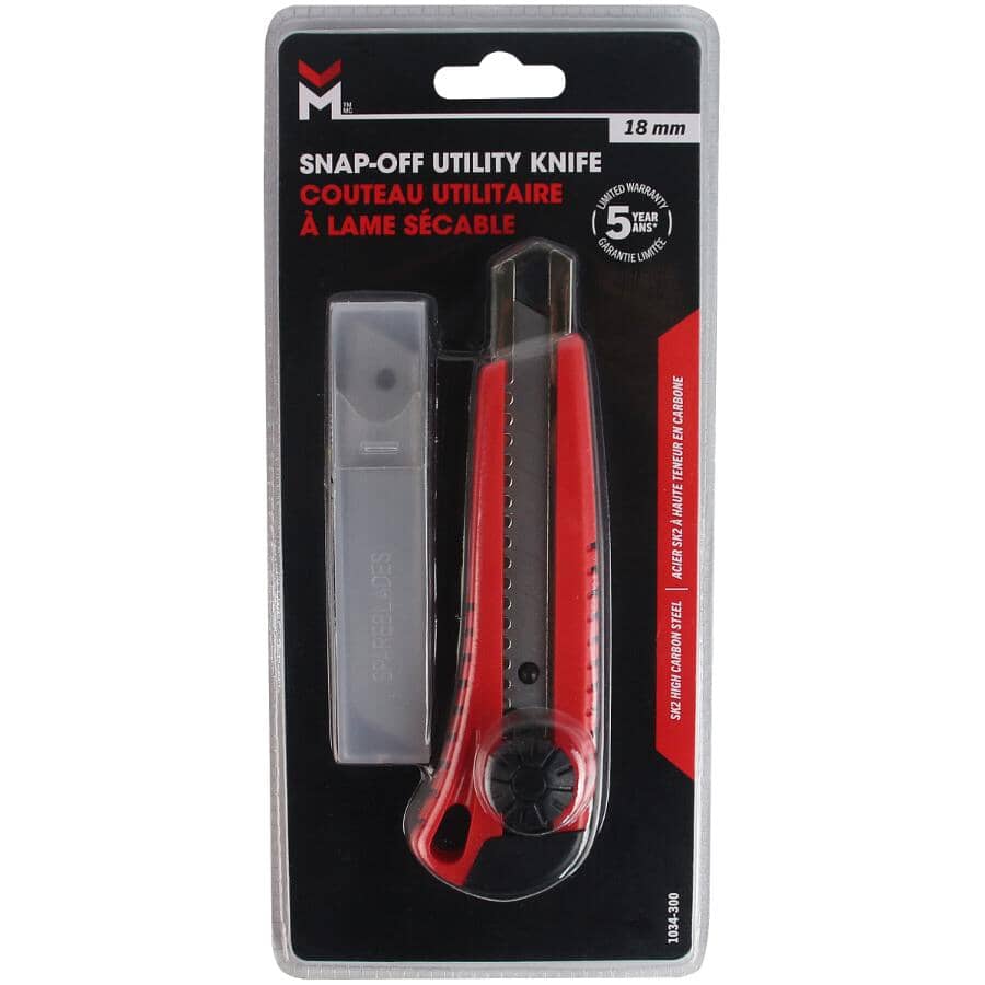 BENCHMARK Snap Off Blade Utility Knife | Home Hardware