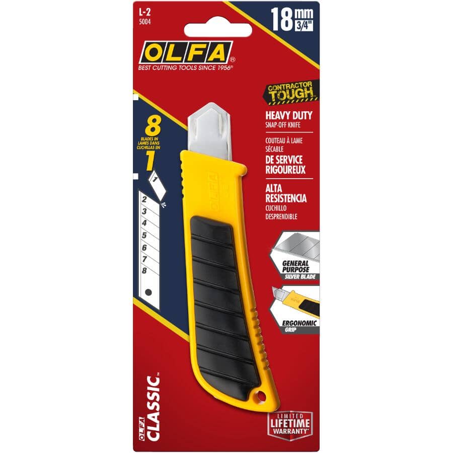 OLFA 18mm Heavy Duty Ergonomic Snap | Home Hardware