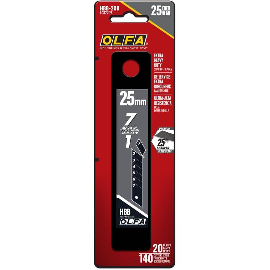 OLFA 20 Pack 25mm Snap off Ultra | Home Hardware