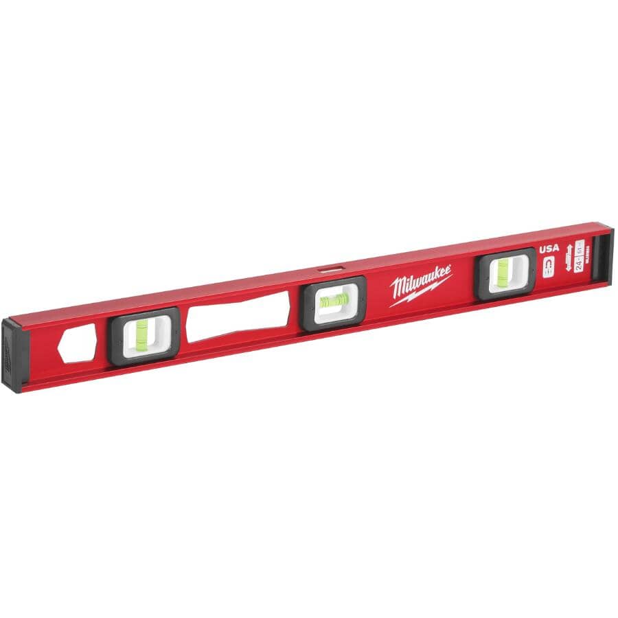 MILWAUKEE 24" 3 Vials Magnetic I Beam Level | Home Hardware