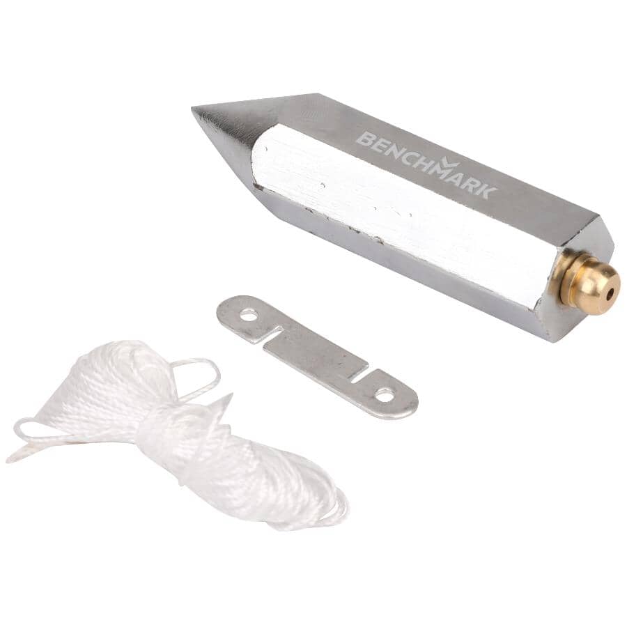 BENCHMARK 8 oz Steel Hex Shaped Plumb Bob | Home Hardware