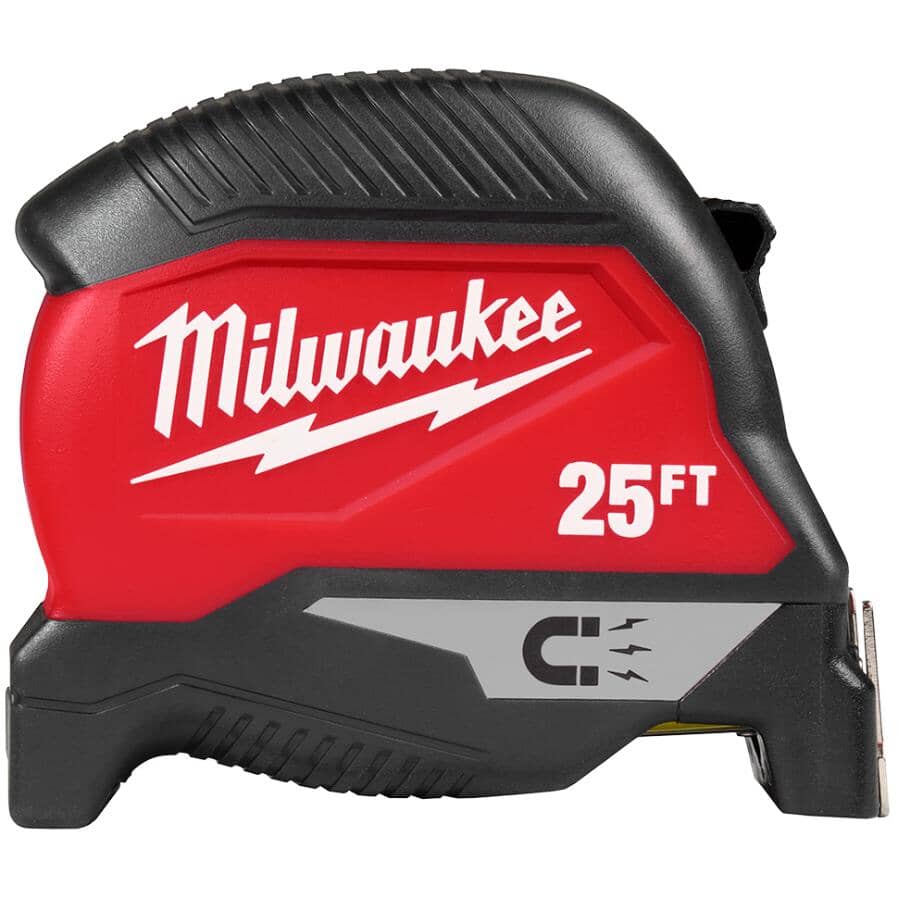 MILWAUKEE 25' Compact Magnetic Tape Measure | Home Hardware