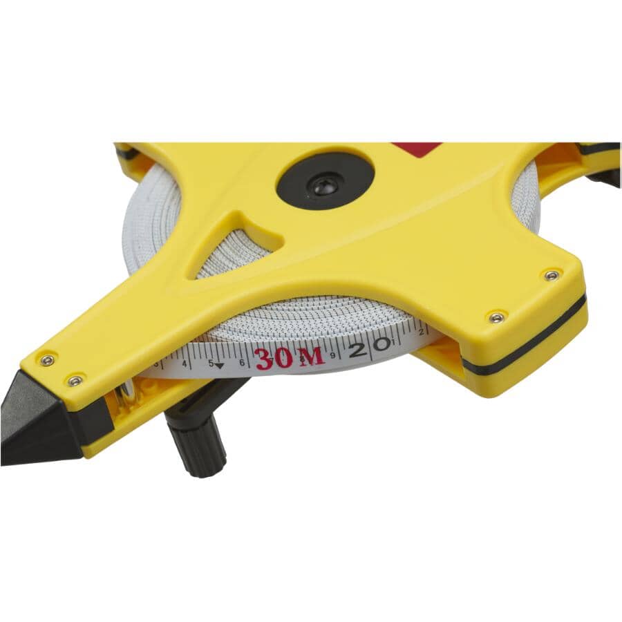 BENCHMARK 1/2" x 100' / 30 m Fiberglass Open Reel Tape Measure | Home ...