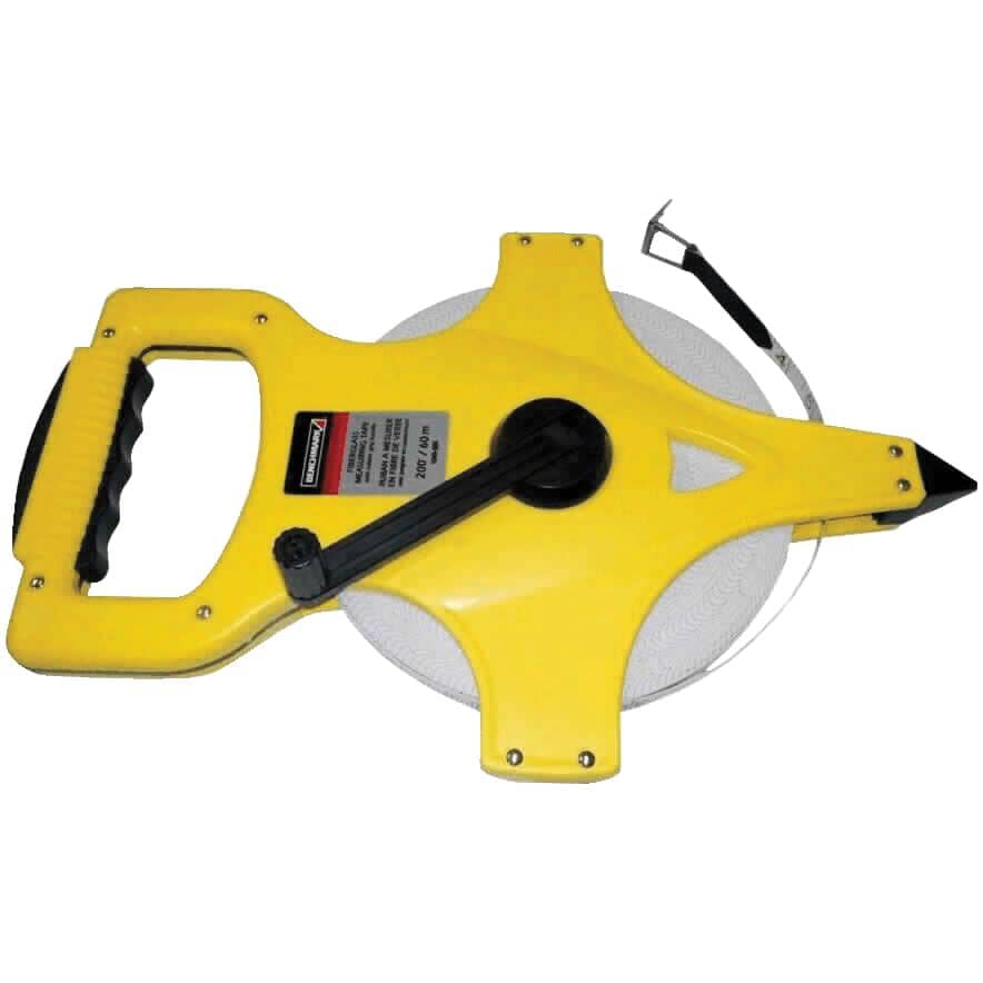 BENCHMARK 1/2" x 200' / 60 m Fiberglass Open Reel Tape Measure | Home ...