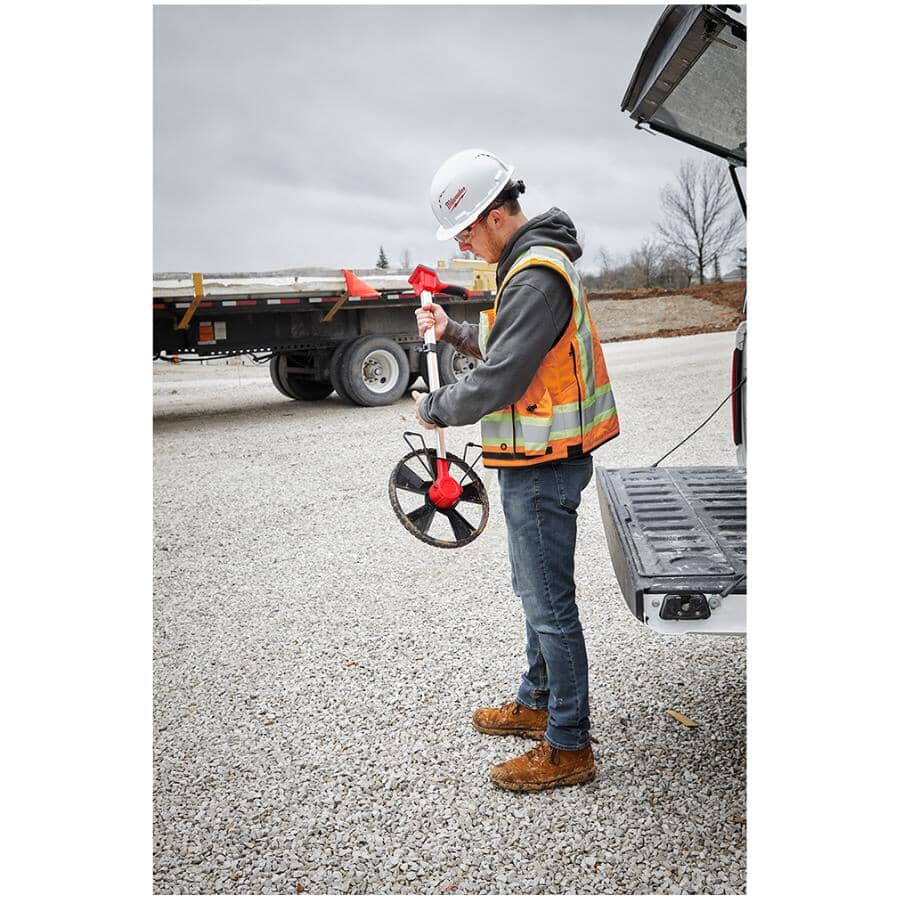 MILWAUKEE 12" Imperial, Metric, & Engineer Digital Walking Measuring ...