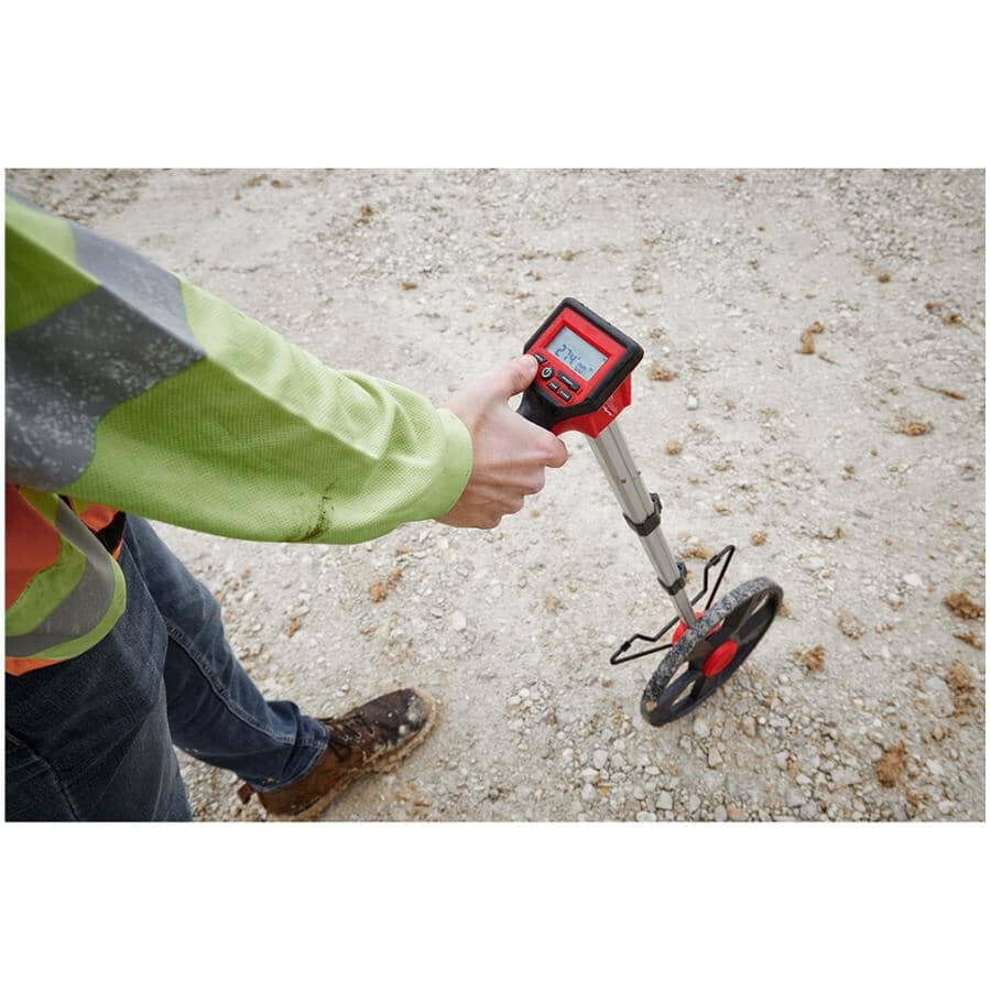 MILWAUKEE 12" Imperial, Metric, & Engineer Digital Walking Measuring ...