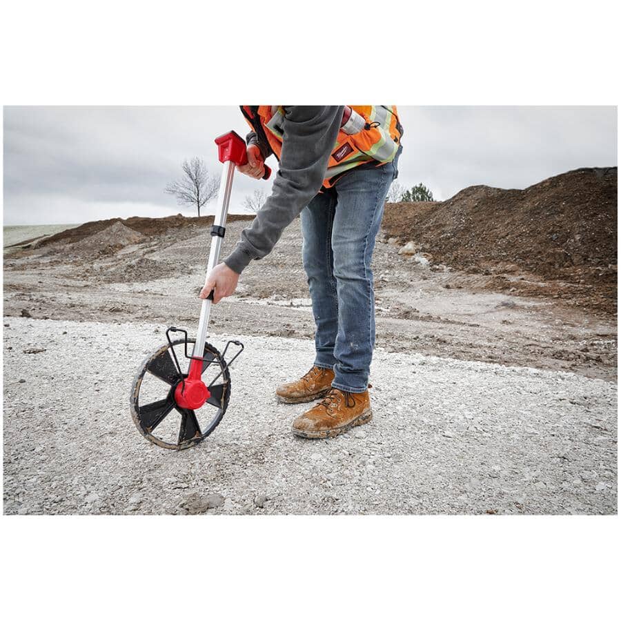 MILWAUKEE 12" Imperial, Metric, & Engineer Digital Walking Measuring ...