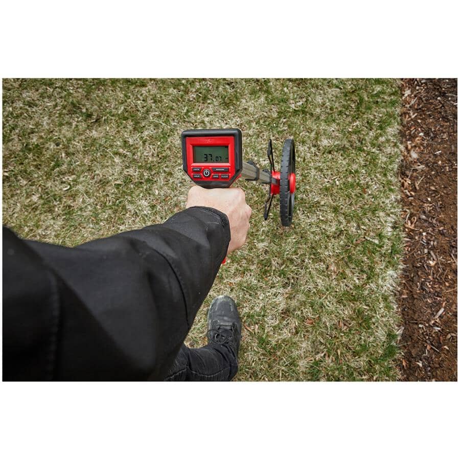 MILWAUKEE 12" Imperial, Metric, & Engineer Digital Walking Measuring ...