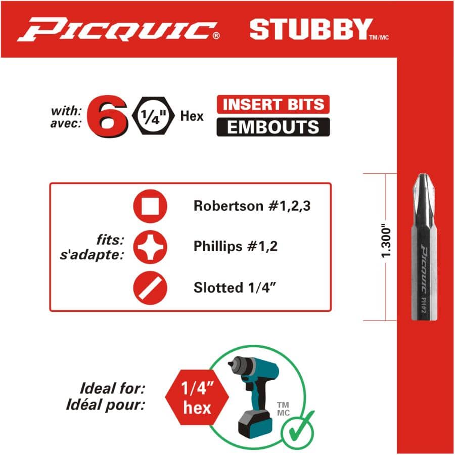 PICQUIC 6 Bit Stubby Multi-Driver | Home Hardware