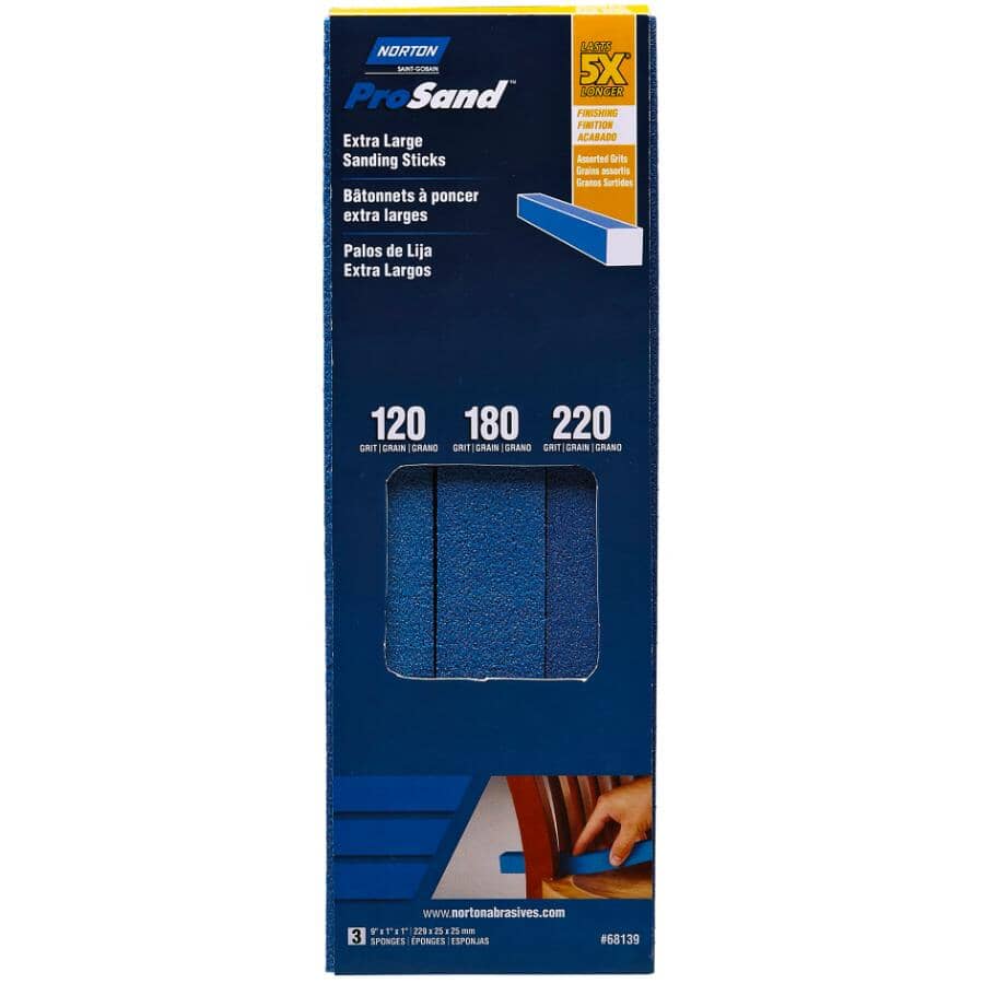 NORTON 5X ProSand Extra Large Sanding Sticks | Home Hardware