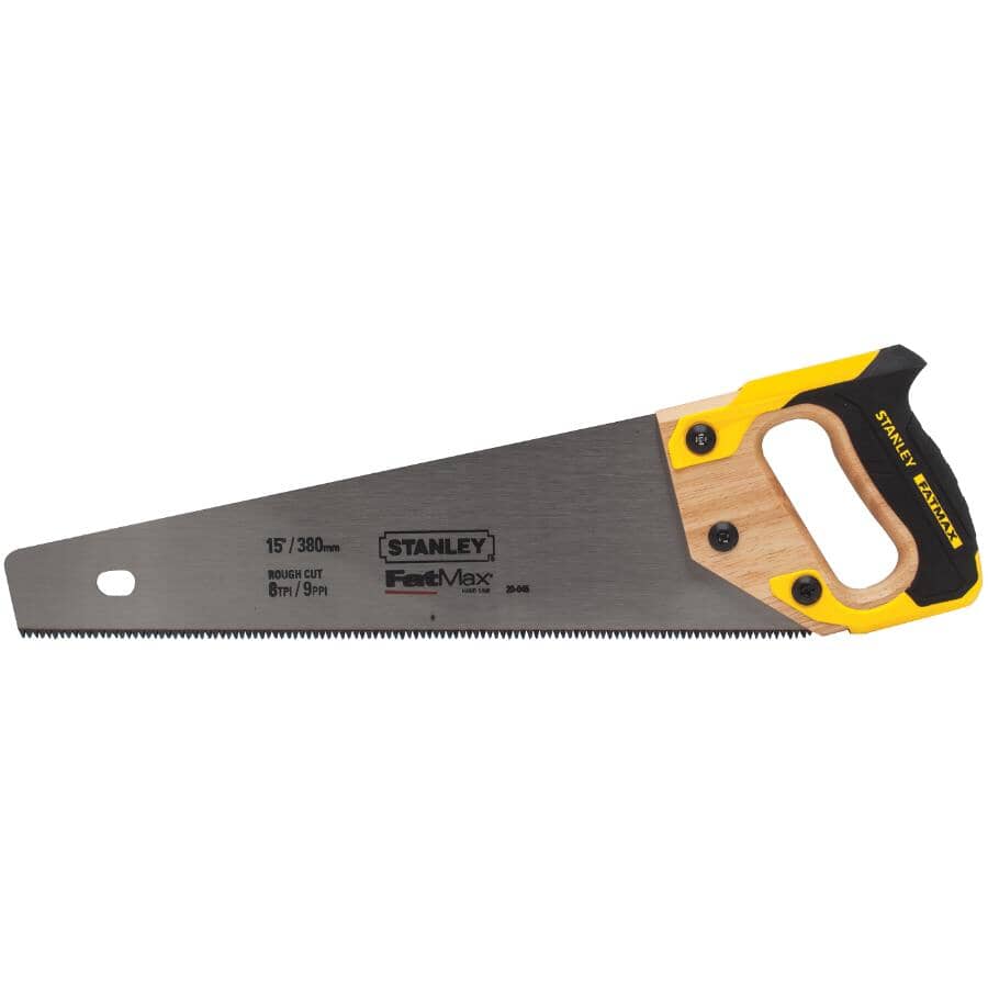 STANLEY 15" x 9 Point Fatmax Panel Hand Saw | Home Hardware