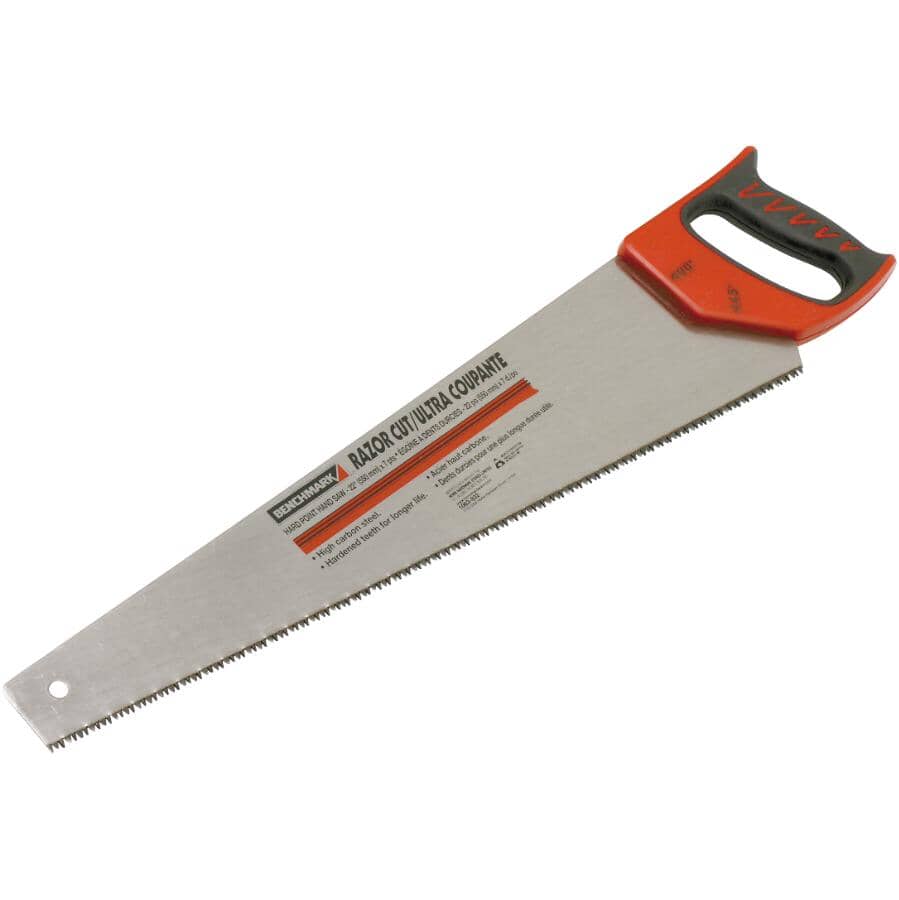 BENCHMARK 22" x 7 Point Rubber Handle Hand Saw | Home Hardware