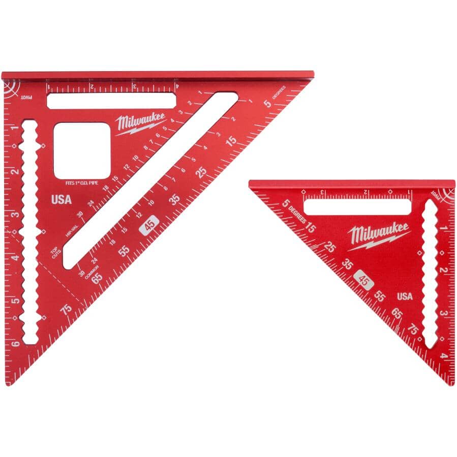 MILWAUKEE Aluminum Rafter Square Set | Home Hardware