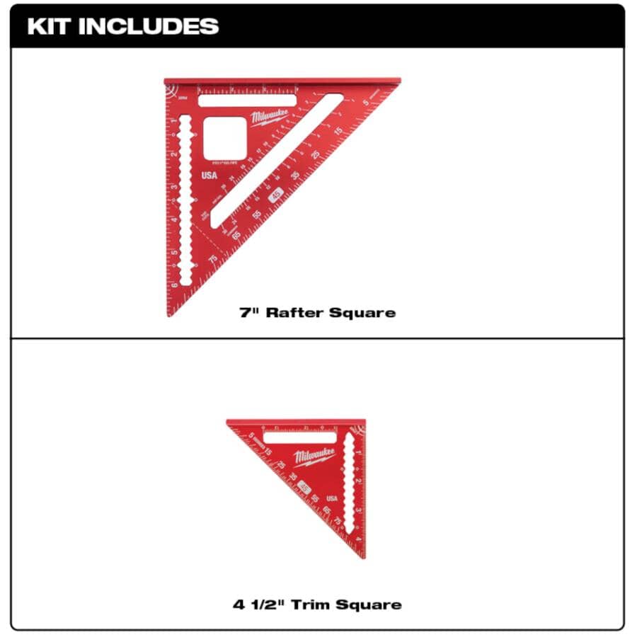 MILWAUKEE Aluminum Rafter Square Set | Home Hardware