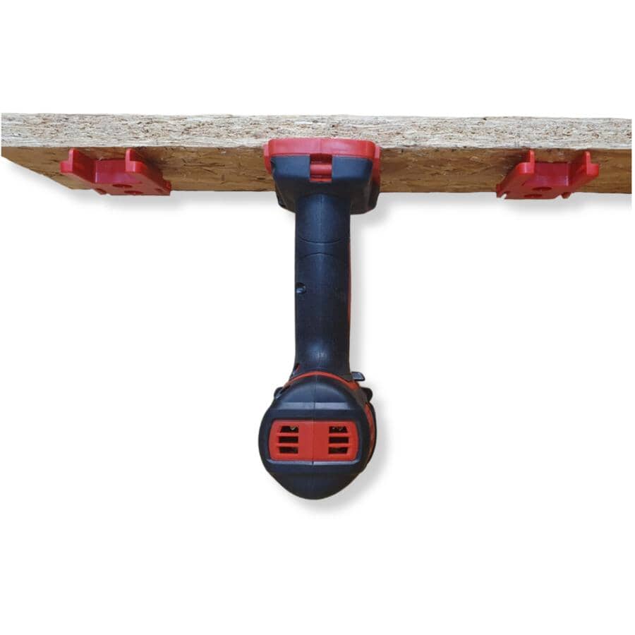 STEALTHMOUNTS Tool Mounts for Milwaukee M18 - Red, 4 Pack | Home Hardware