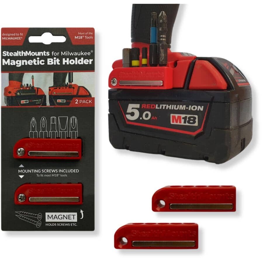 STEALTHMOUNTS Magnetic Bit Holders for Milwaukee M18 | Home Hardware