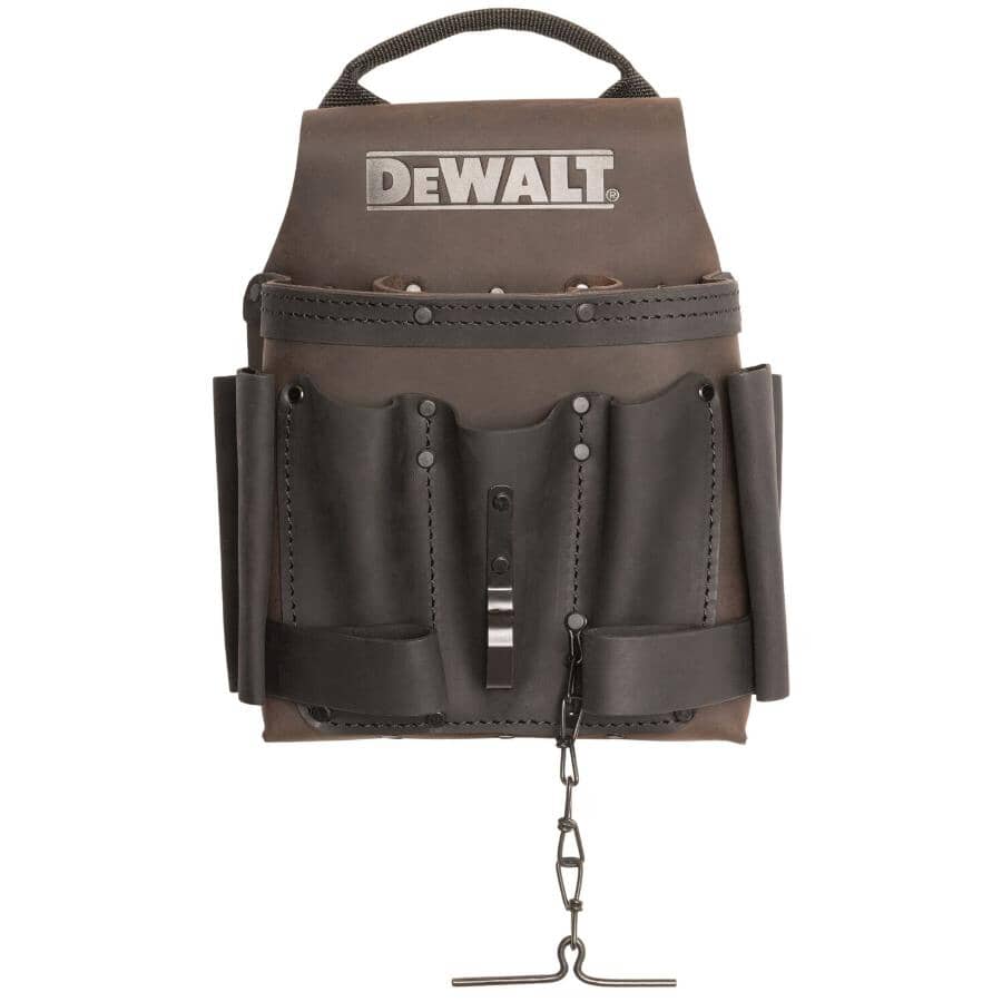DEWALT 8 Pocket Electrician Leather Tool Pouch | Home Hardware
