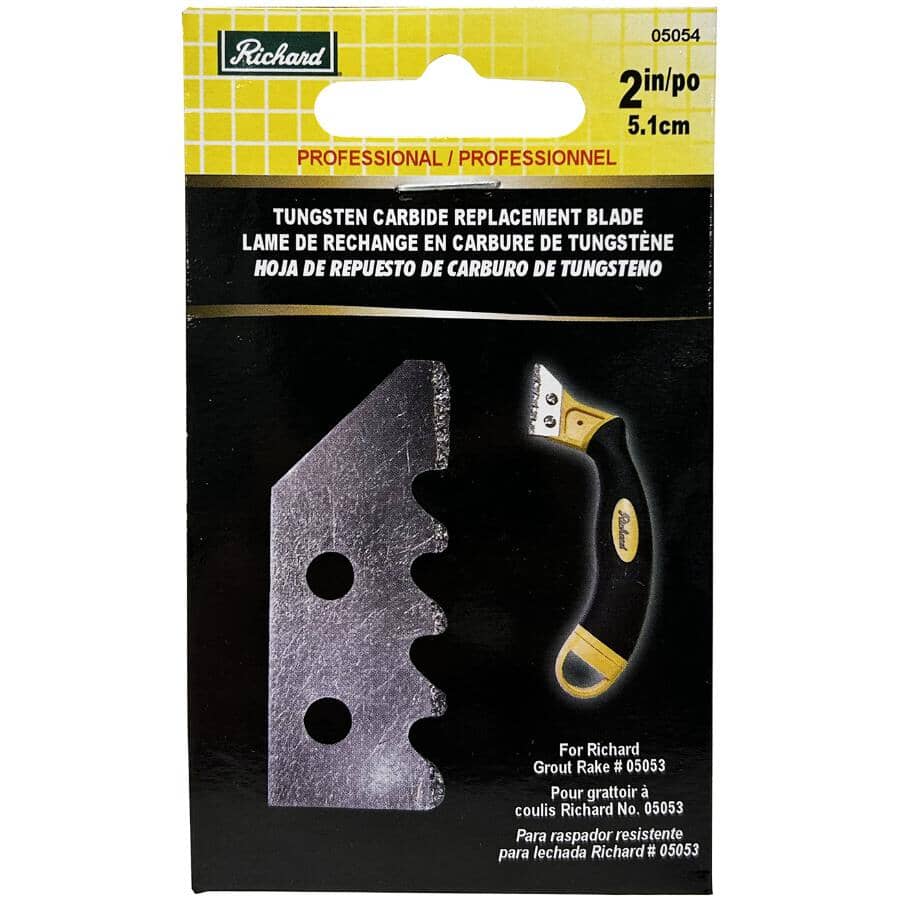 RICHARD Tungsten Carbide Replacement Blade for Grout Remover Rake ...