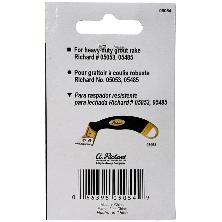 RICHARD Tungsten Carbide Replacement Blade for Grout Remover Rake ...