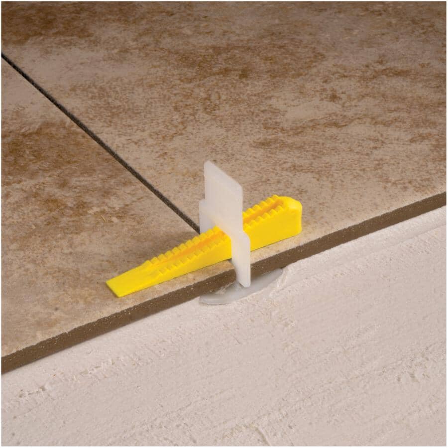 QEP Lash Tile Leveling System Curved Clips (Part A) - White, 100 Pack ...