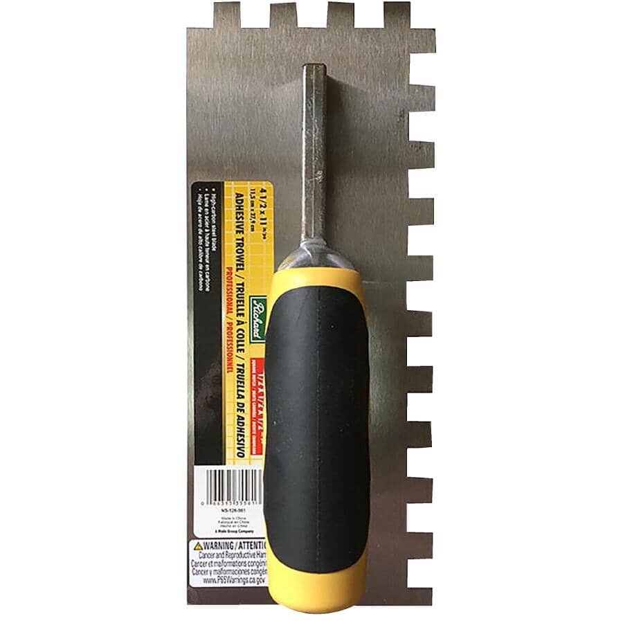 Richard 11" x 4-1/2" Square Notch Trowel | Home Hardware