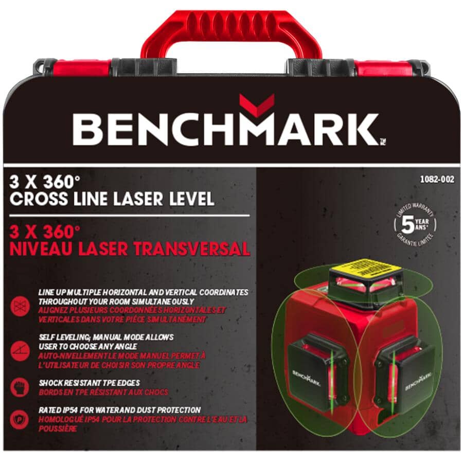 BENCHMARK 360 Degree 100' Self Leveling Cross | Home Hardware