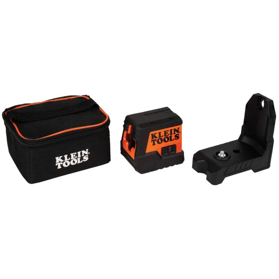 KLEIN TOOLS 35' Red Mini Cross-Line Self-Leveling Laser Level | Home ...