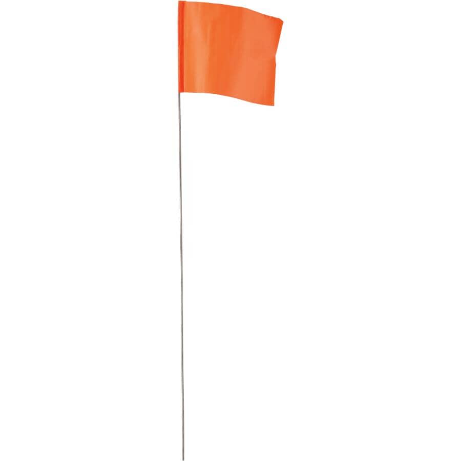 EMPIRE Orange Stake Flags - 100 Pack | Home Hardware