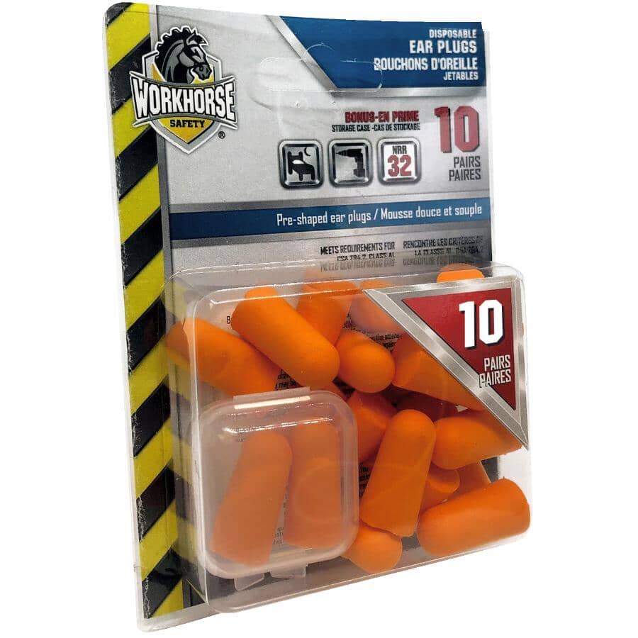 WORKHORSE NRR32 Foam Disposable Ear Plugs | Home Hardware