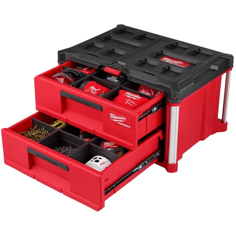MILWAUKEE Packout 2 Drawer Tool Box | Home Hardware