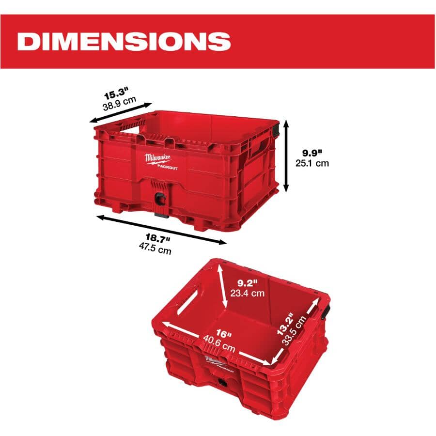 MILWAUKEE Packout Open Crate - Red | Home Hardware