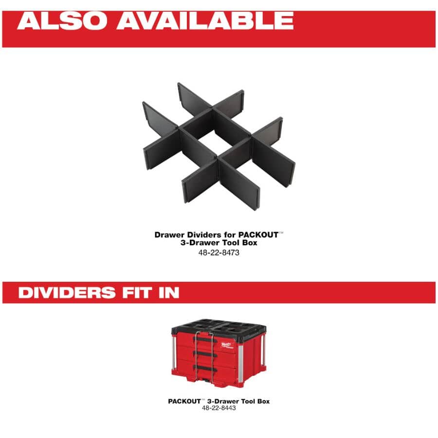 MILWAUKEE Packout 3 Drawer Tool Box | Home Hardware