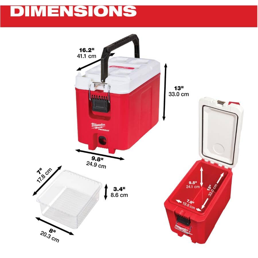 MILWAUKEE Packout Compact Cooler - 16 qt | Home Hardware