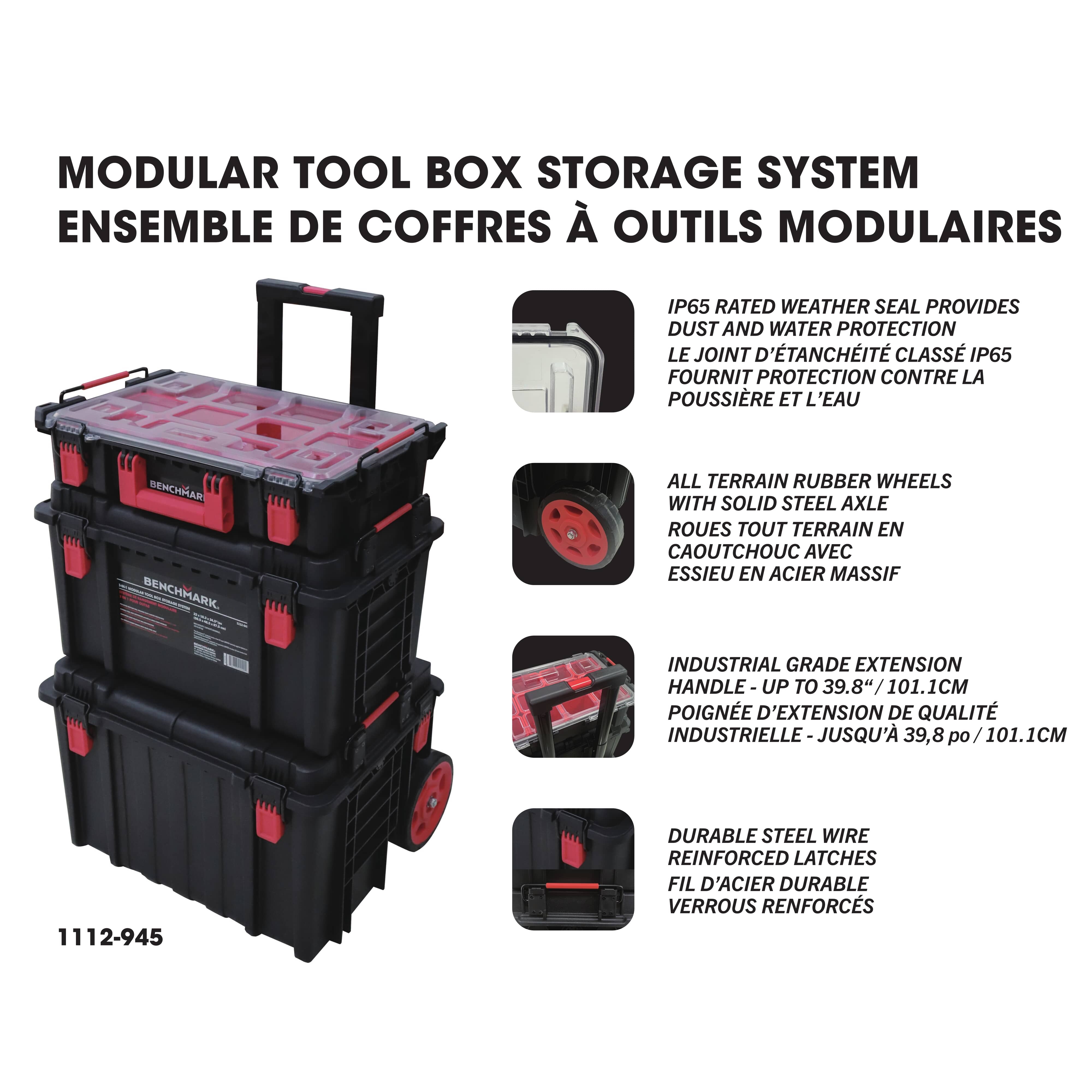 BENCHMARK 3 in 1 Modular Tool Box Set | Home Hardware