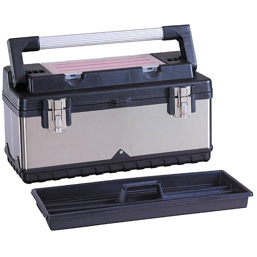 BENCHMARK 19.9" x 9" x 9.8" Stainless Steel Tool Box | Home Hardware