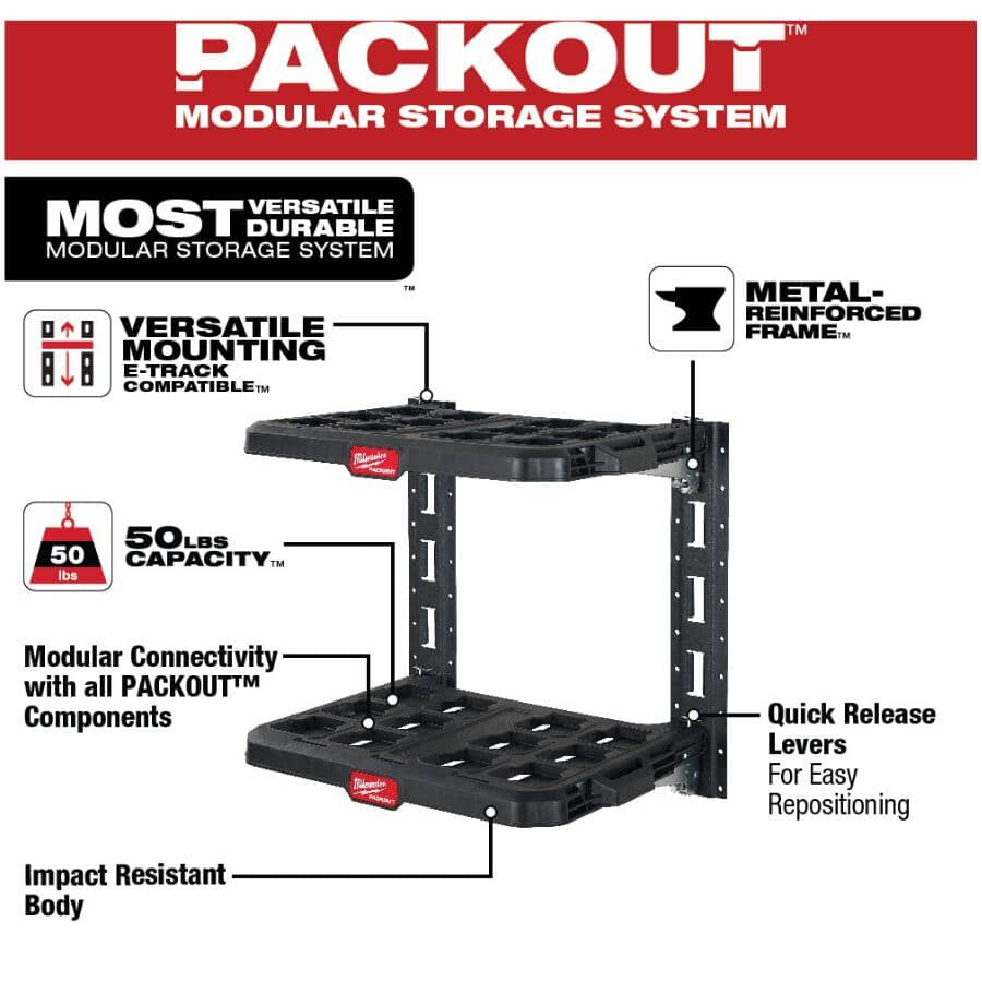 MILWAUKEE Packout Racking Wall Kit | Home Hardware
