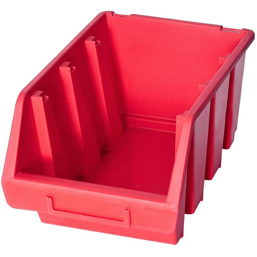 BENCHMARK Medium Red Plastic Storage Bin | Home Hardware