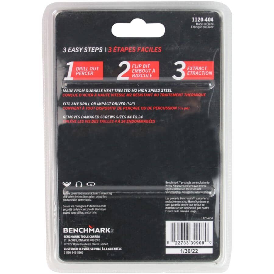 BENCHMARK Drill Out Extractor Kit | Home Hardware