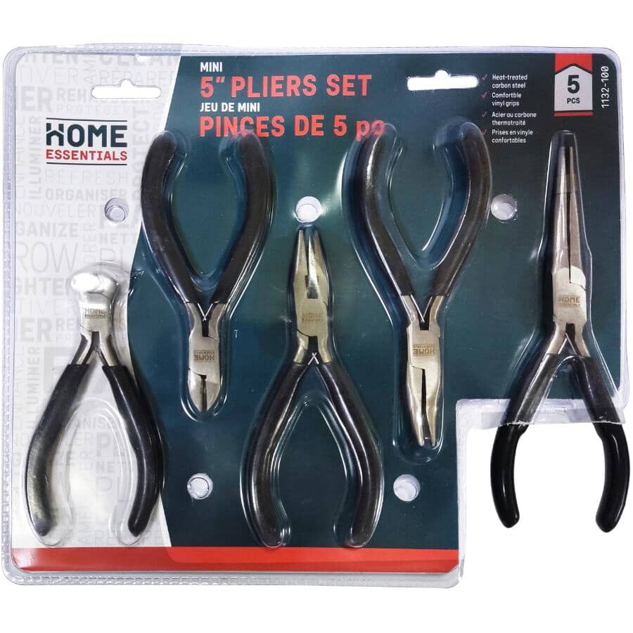 HOME ESSENTIALS Mini Pliers Set - 5 Piece | Home Hardware