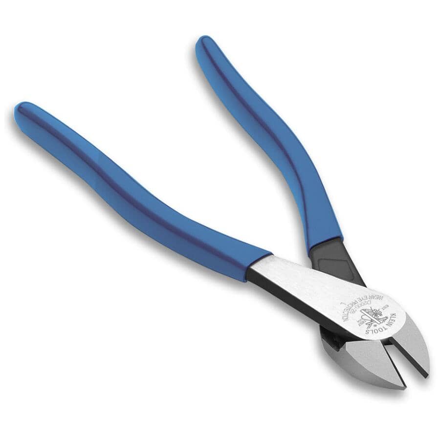KLEIN TOOLS 8" Angled Head High Leverage Diagonal Cutting Pliers | Home ...