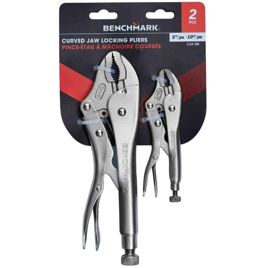 BENCHMARK Curved Jaw Locking Pliers Set | Home Hardware