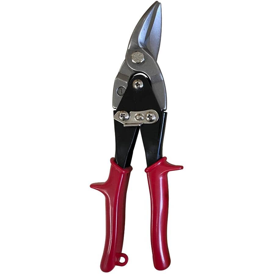 BENCHMARK Left Cut Aviation Snips - Red | Home Hardware
