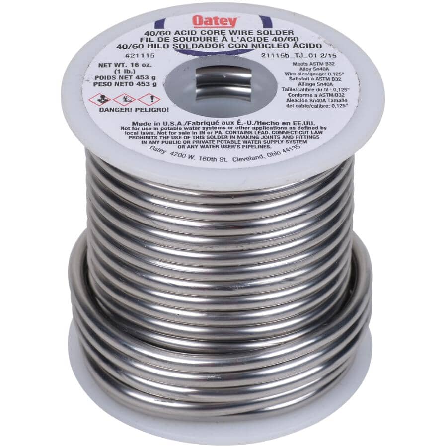 OATEY 454g 40/60 Acid Core Solder | Home Hardware
