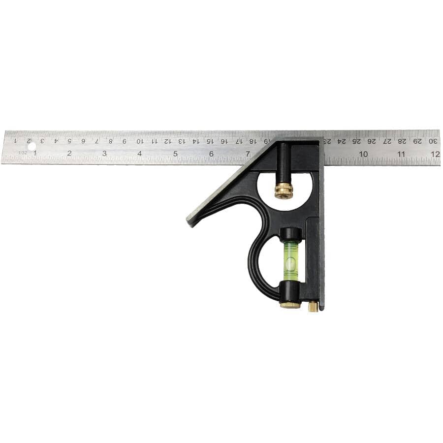 Benchmark 12" Combination Square, with Metal Handle | Home Hardware